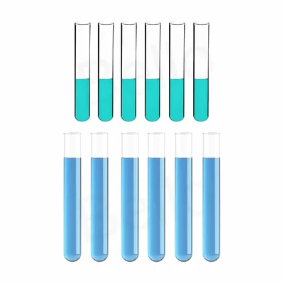 Bello Set of 12 pcs Borosilicate Glass Test Tube 6pcs x (12mmX75mm ...