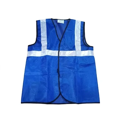 Warnmat 120 GSM High-Visibility Safety Waistcoat, Reflective Blue ...