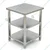GBE SS 24 X 24 X 32 inch Service Table with 2 Undershelf for Kitchen Use