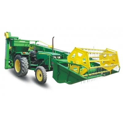 Made in India - Heavy Duty Mini Combine Tractor Operated Harvester